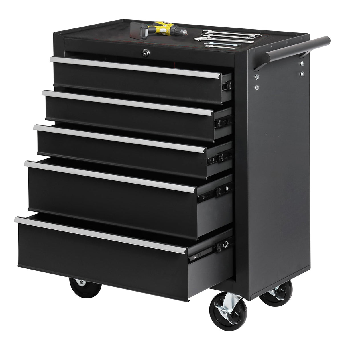 Seizeen Rolling Tool Chest, Tool Storage Cabinet with 5 Drawers, Remov – seizeen